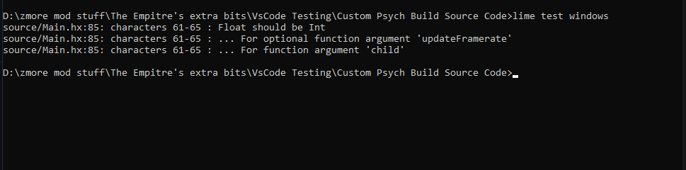 Goofy ahh error trying to compile · Issue #11870 · ShadowMario/FNF-PsychEngine · GitHub