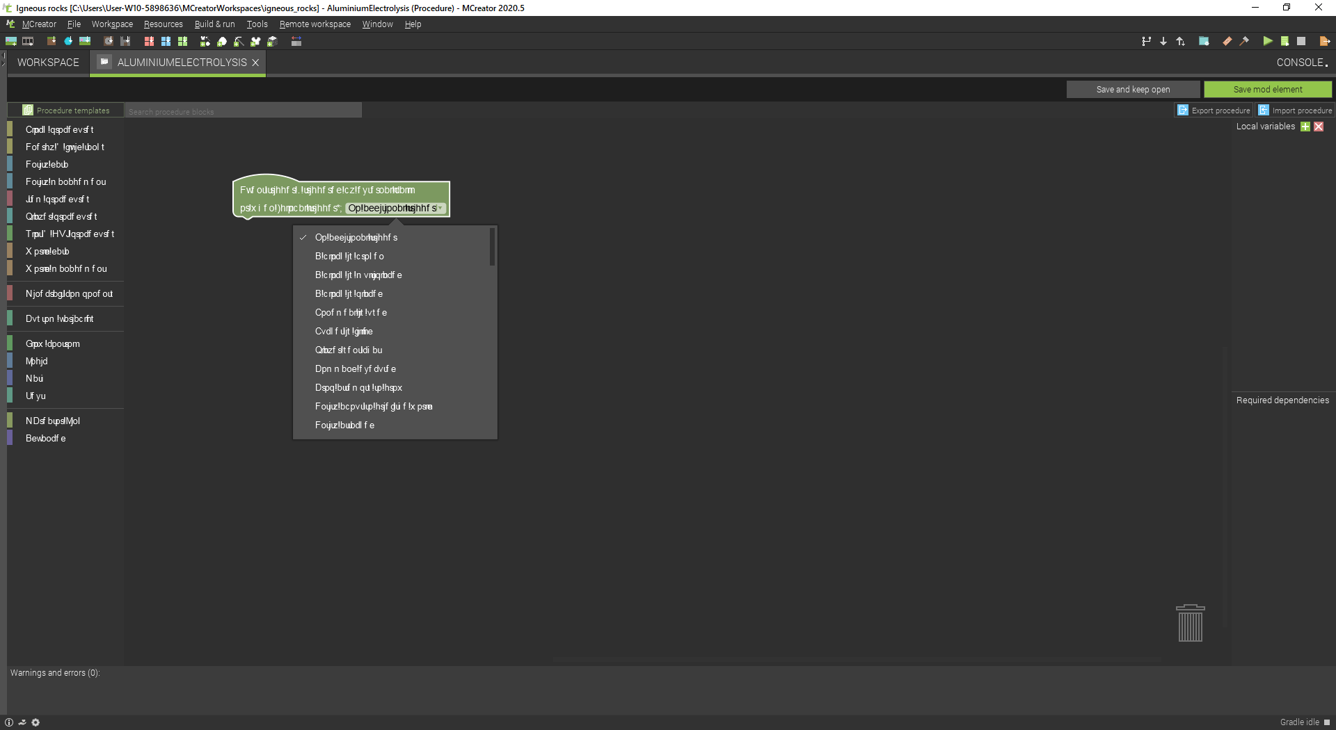 Procedural editor text bug. · Issue #962 · MCreator/MCreator · GitHub