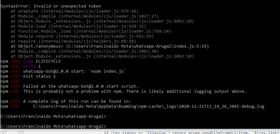 apalagi yang error? · Issue #78 · arugaz/whatsapp-bot · GitHub