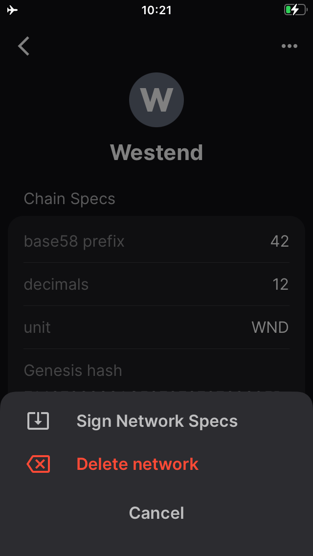 ios: unable to delete network · Issue #1693 · novasamatech/parity-signer · GitHub
