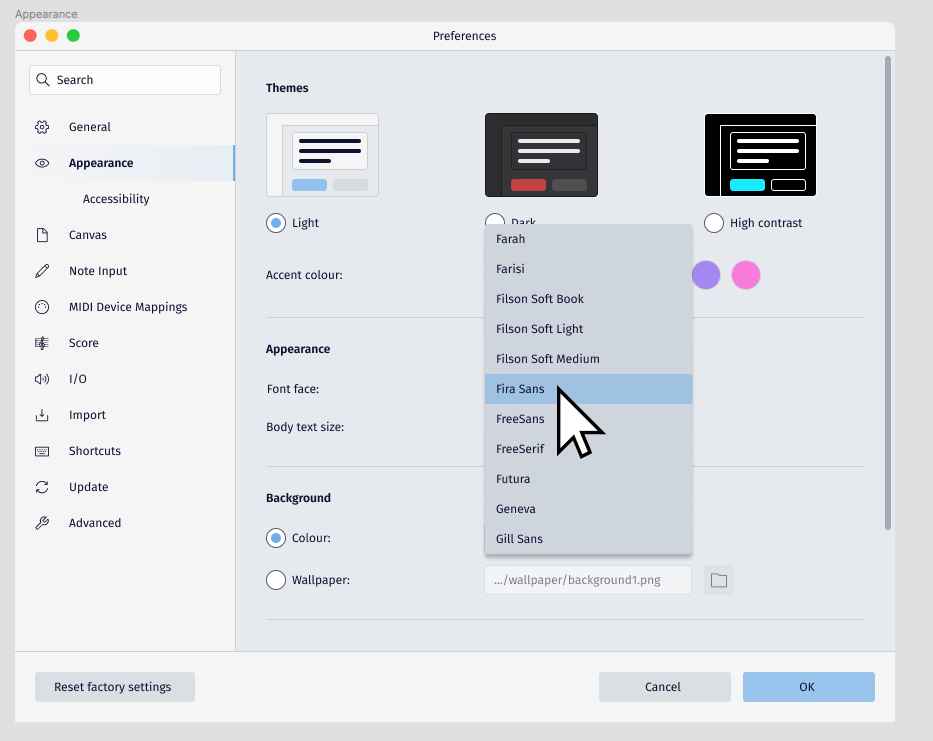 [MU4 Issue] Dropdown list should be much longer for something like a font list in Preferences ...