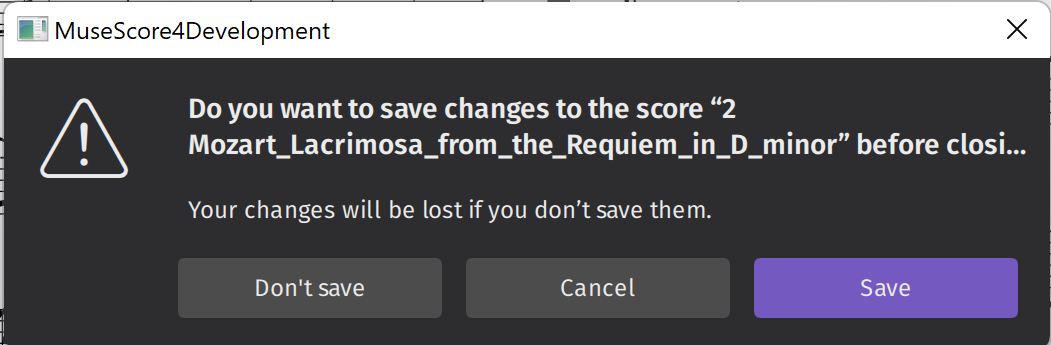 [MU4 Issue] VST - Score doesn't ask to save after I make VST changes · Issue #9788 · musescore ...
