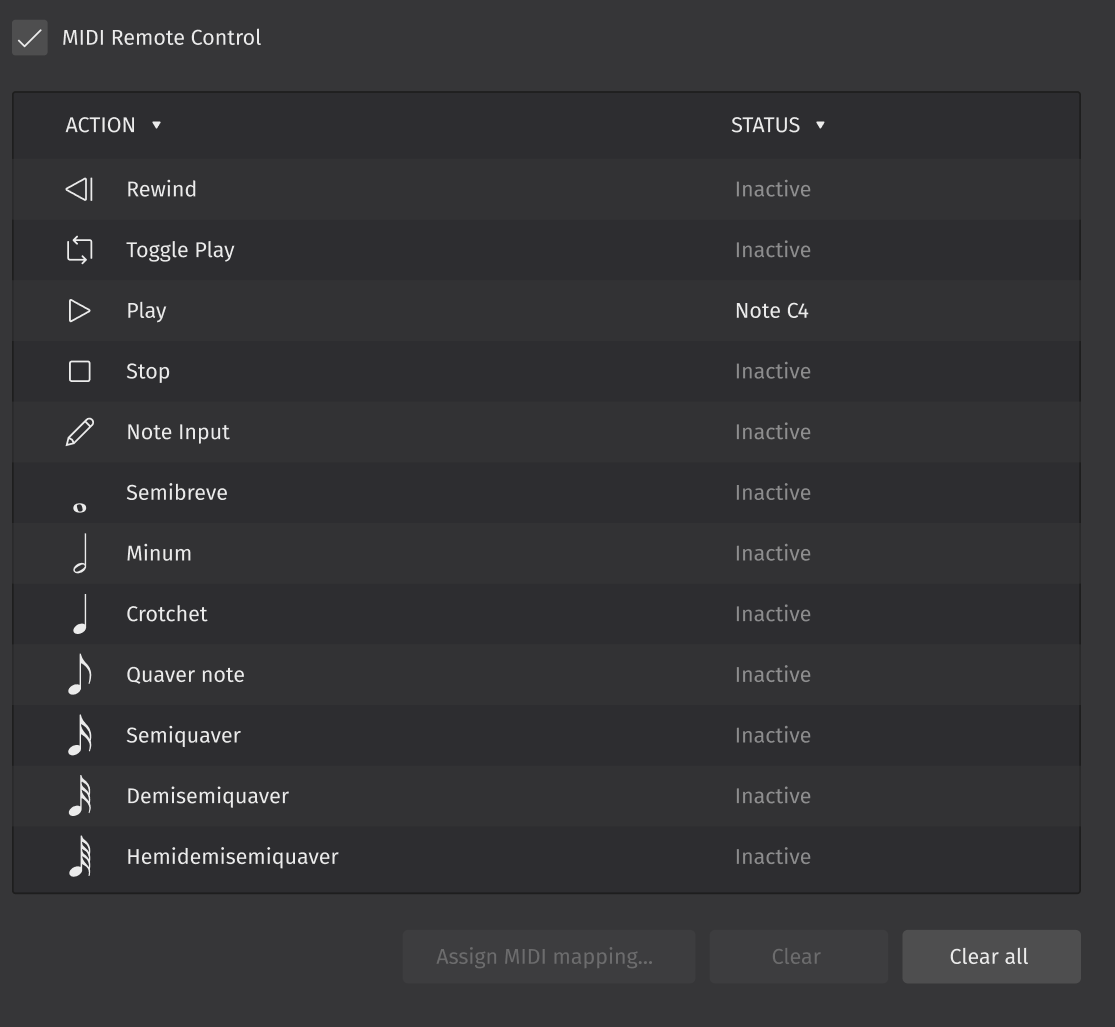 [MU4 Issue] Mapping - Active looks disabled · Issue #13098 · musescore/MuseScore · GitHub