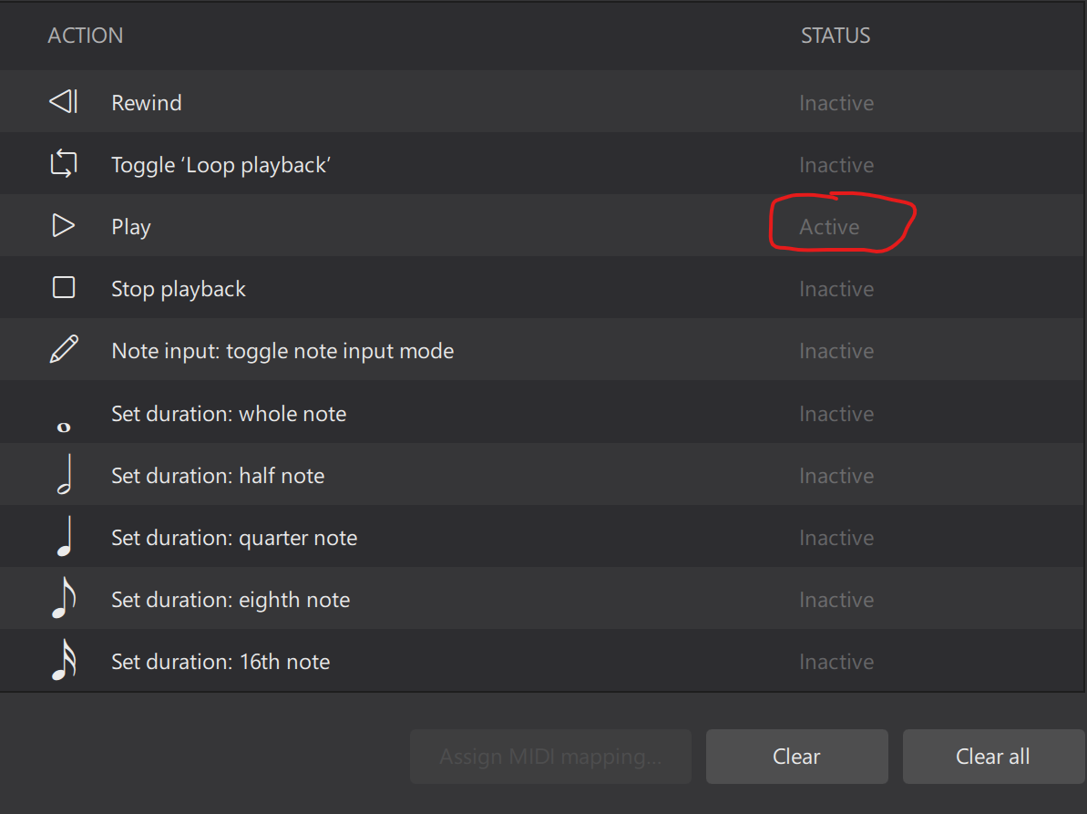 [MU4 Issue] Mapping - Active looks disabled · Issue #13098 · musescore/MuseScore · GitHub
