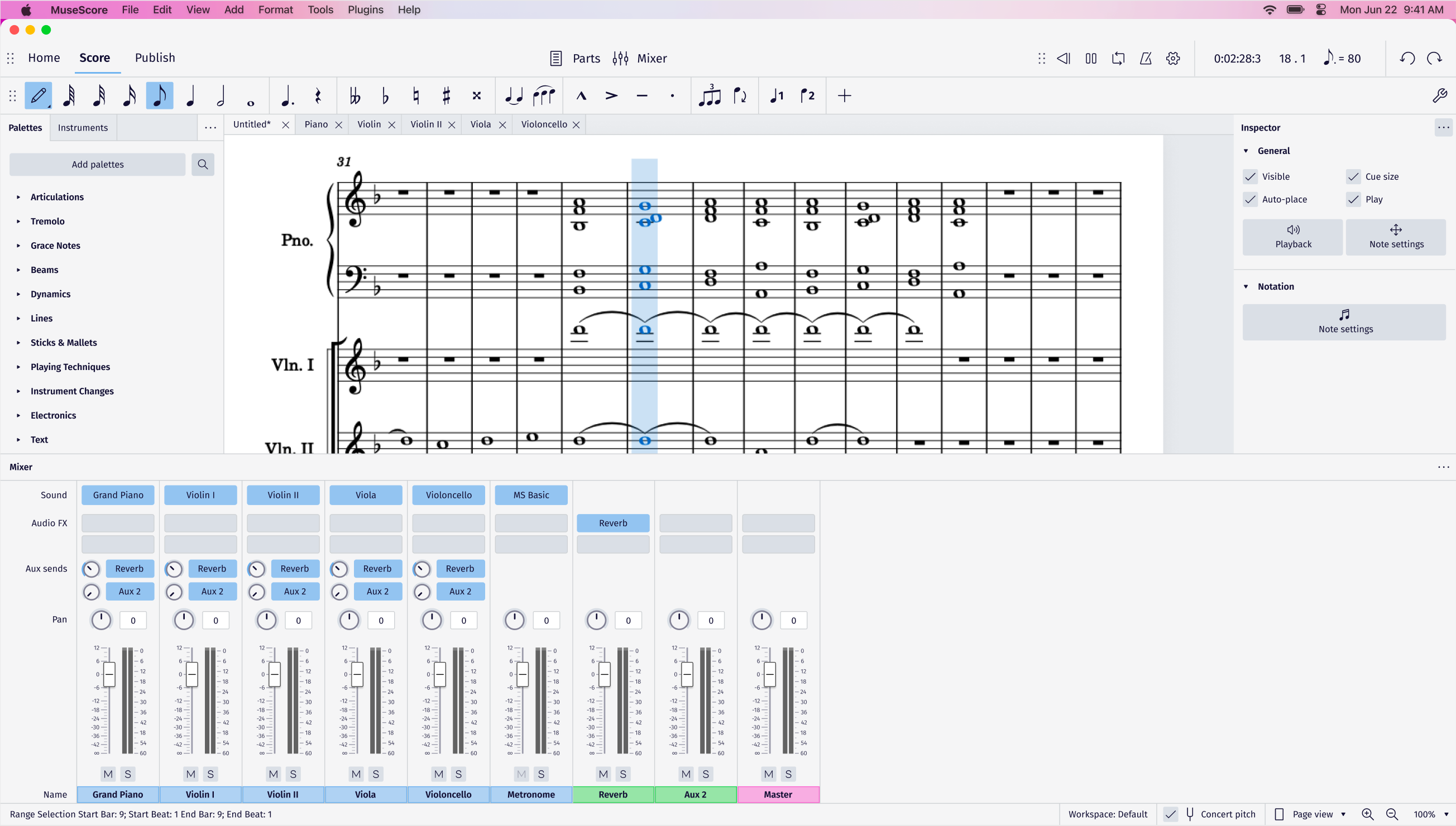 [MU4 Task] Aux Sends implementation · Issue #16466 · musescore/MuseScore · GitHub
