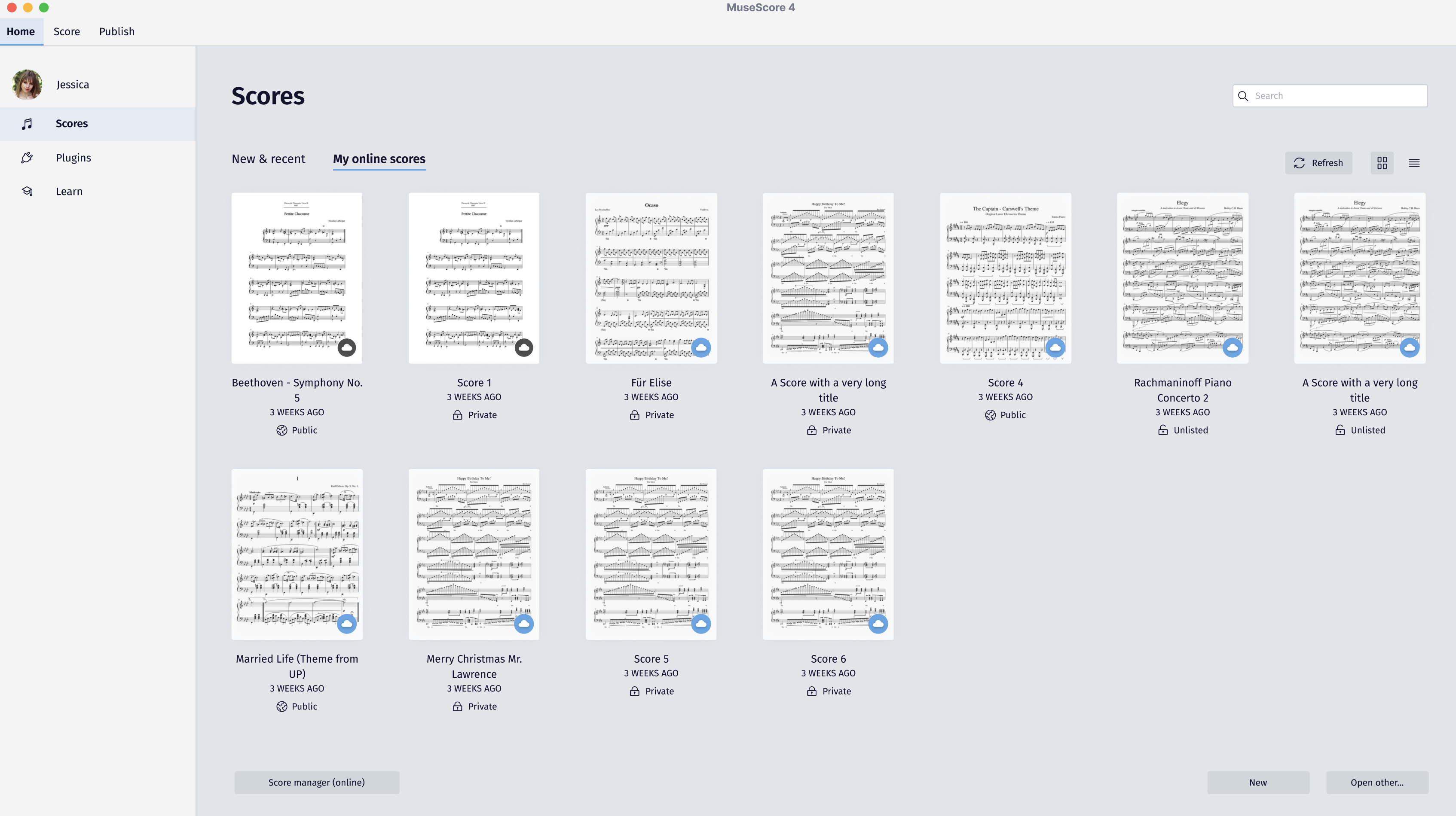 Indicating the score privacy in the "My Online Scores" tab · Issue #18122 · musescore/MuseScore ...