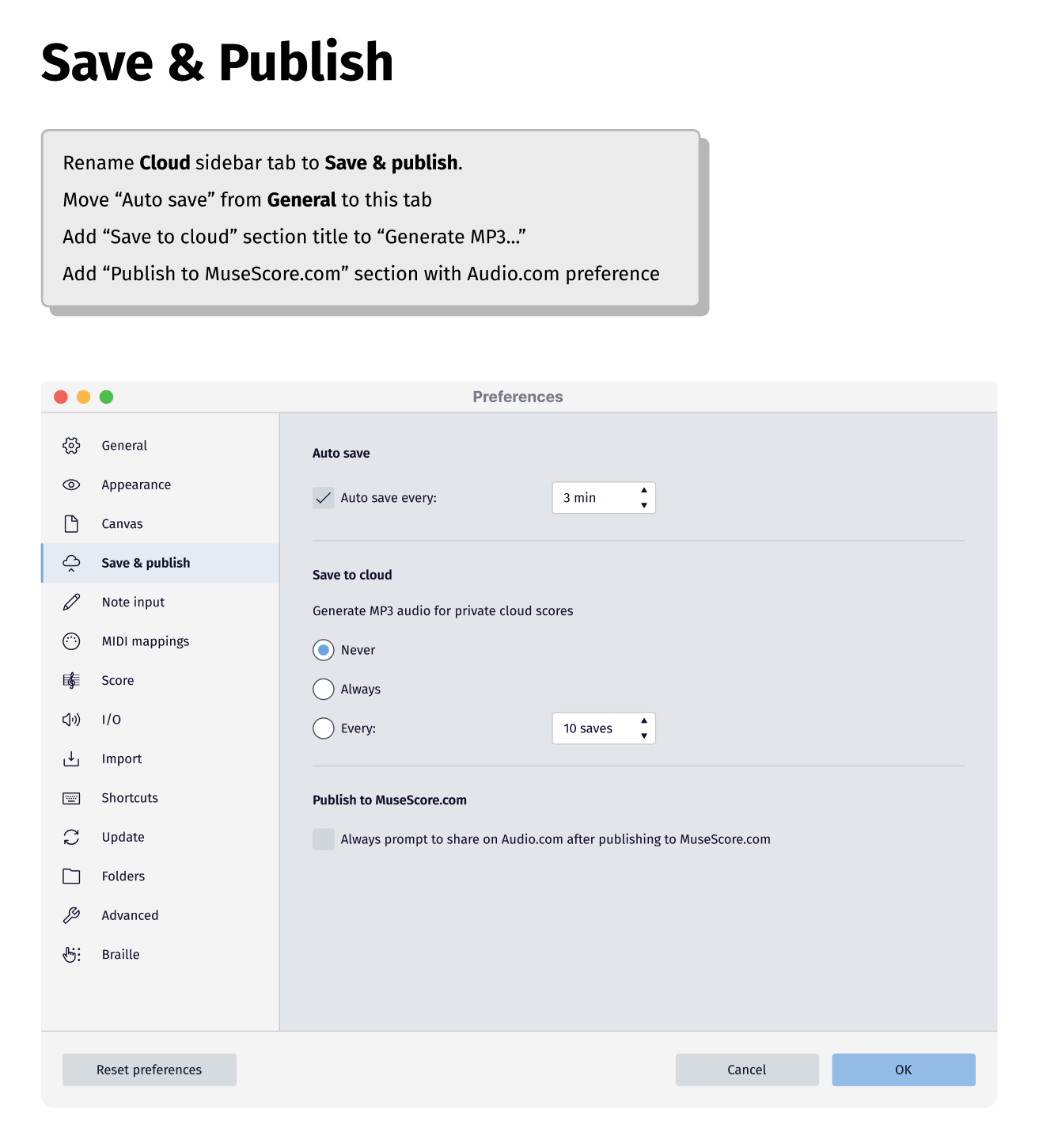 [MU4 Task] Preferences changes · Issue #19227 · musescore/MuseScore · GitHub