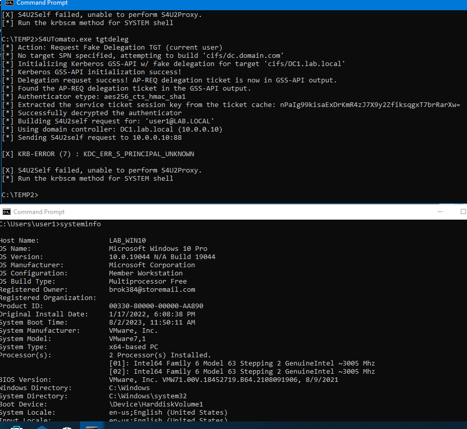[X] KRB-ERROR (7) : KDC_ERR_S_PRINCIPAL_UNKNOWN · Issue #2 · wh0amitz ...