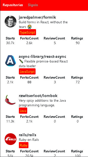 GitHub - JansenDev/rate-repository-app: Primeros pasos con react-native & graphql