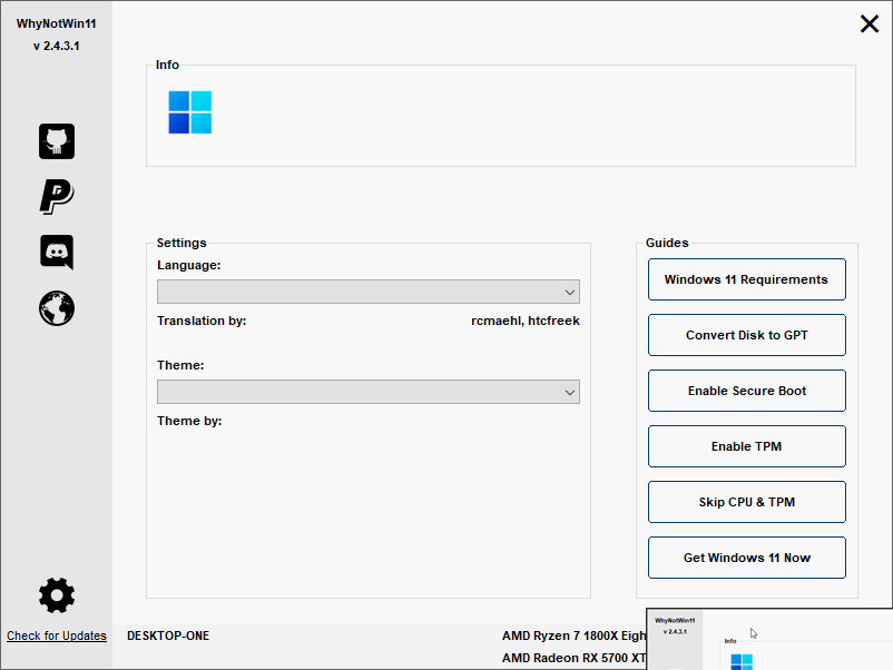 UX content invisible · Issue #647 · rcmaehl/WhyNotWin11 · GitHub