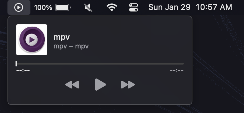 Now Playing menu bar item not behaving properly on macOS · Issue #11233 · mpv-player/mpv · GitHub