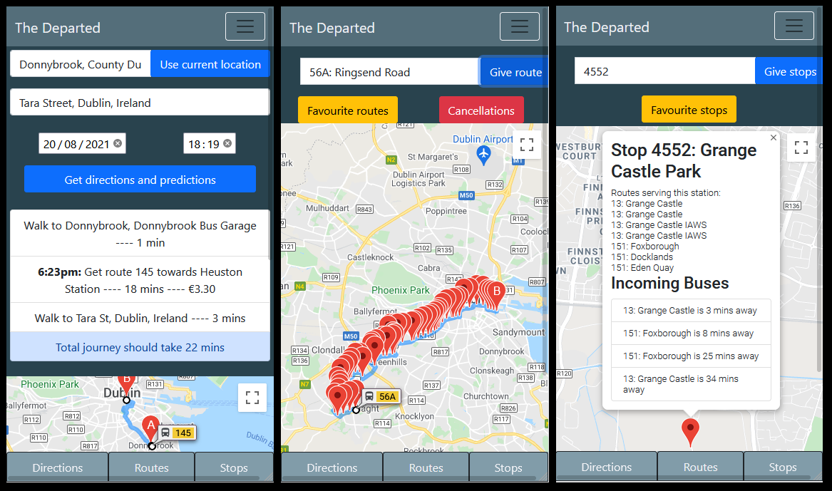 GitHub - Eoghan-dev/theDeparted: Bus station predicted arrival