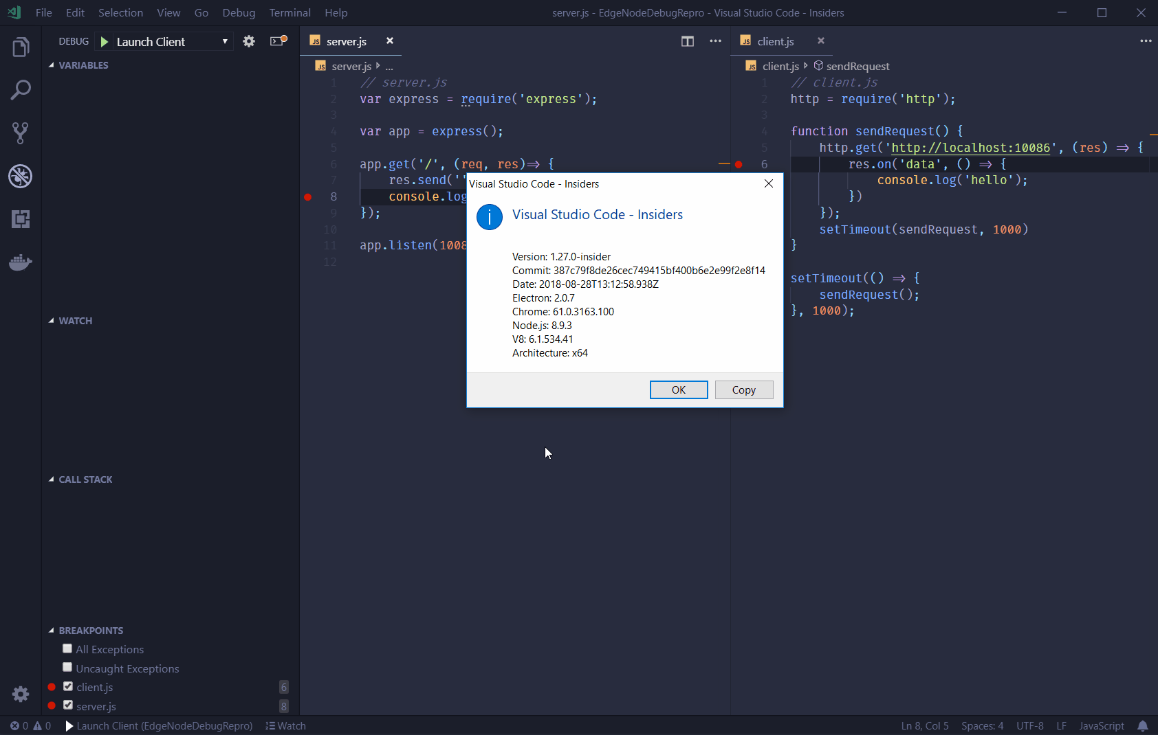 Focus not auto switched in order when multi-target debugging · Issue #55862 · microsoft/vscode ...