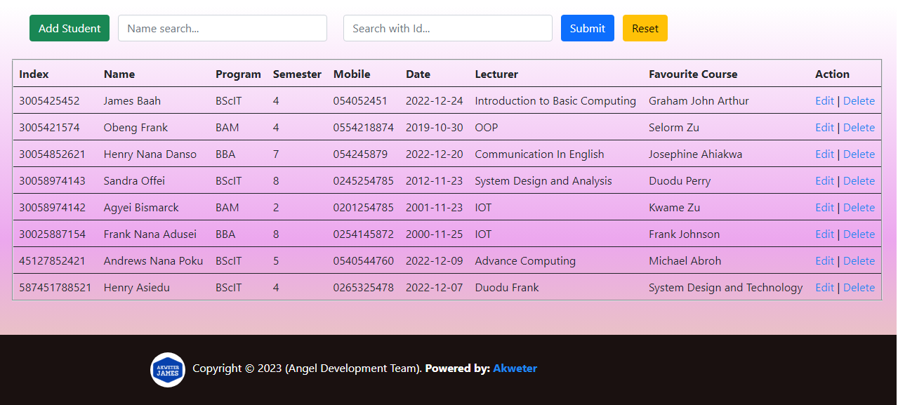 GitHub - akweter/Class-Attendance-Form: College class rep only has to input the details of ...