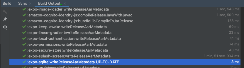 [expo-sqlite][android] Attempting to upgrade compile and target SDK version to 31 · Issue #15864 ...