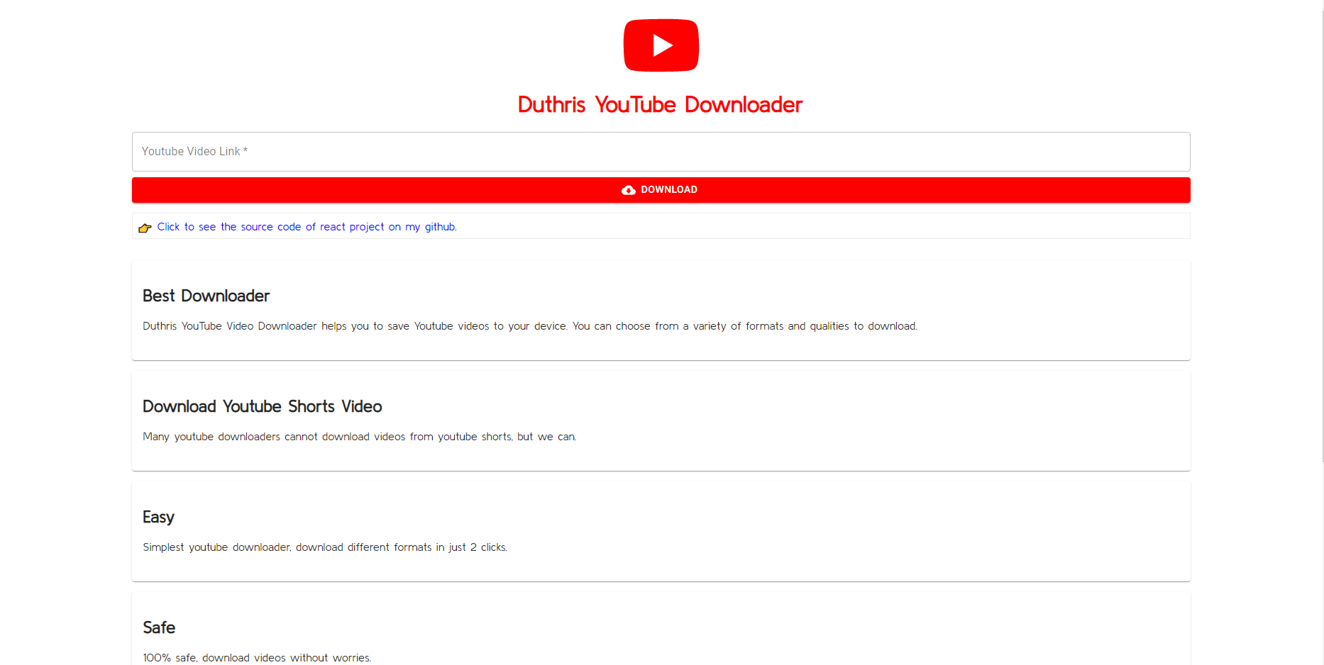 GitHub - Duthris/youtube-downloader