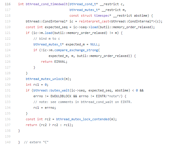 Bthread Cond Timedwait里为什么需要一个bthread Mutex T · Issue 539 · Apache Brpc · Github