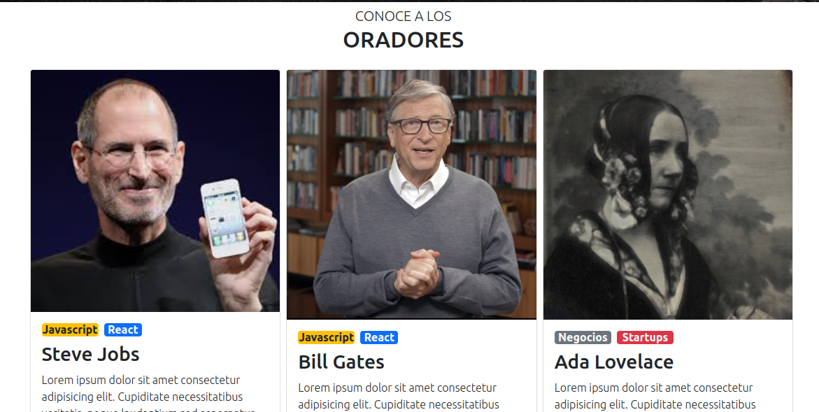 GitHub - lu-castro/Oradores-Bootstrap