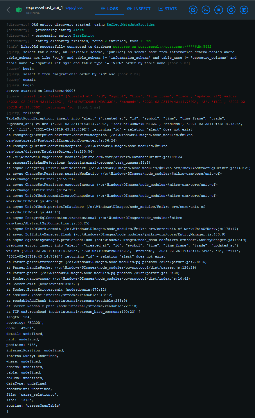 Trouble W/ Functional Migrations within a Docker Container · Issue #1494 · mikro-orm/mikro-orm ...