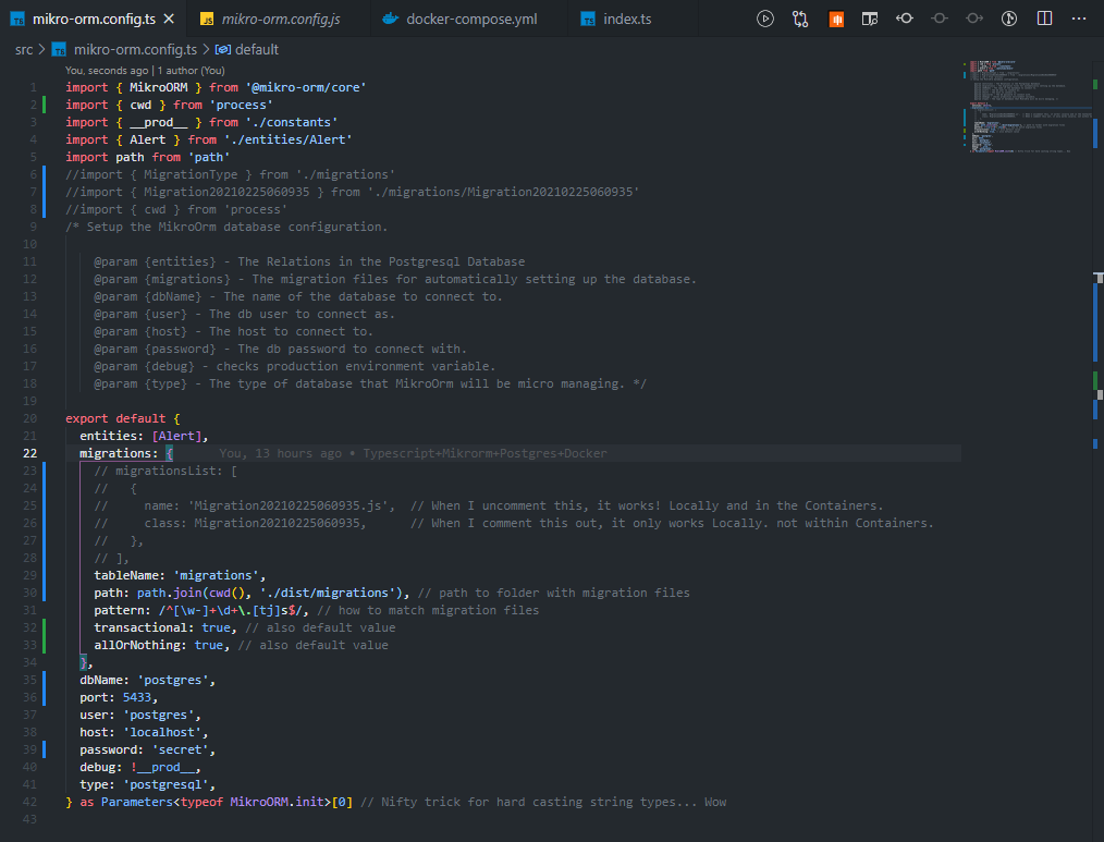 Trouble W Functional Migrations Within A Docker Container · Issue 1494 · Mikro Ormmikro Orm