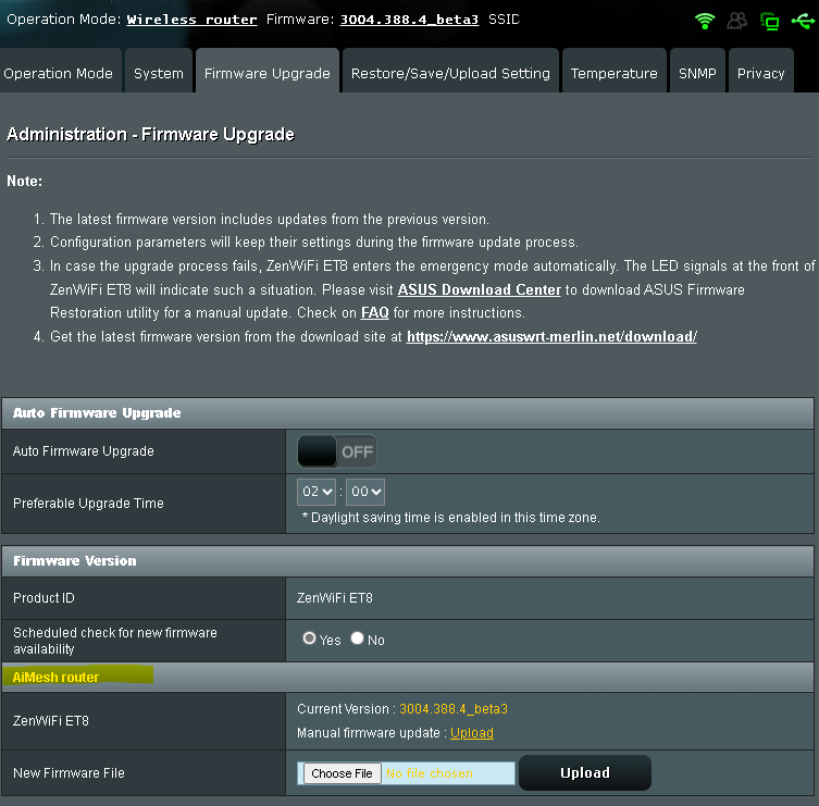 388.4_Beta3 Slave nodes unavailable for firmware upgrade from Console UI. · Issue #452 · gnuton ...