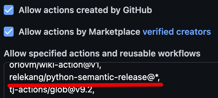 Error Githubl1 Specified Action Is Not Allowed To Be Used In My 0917