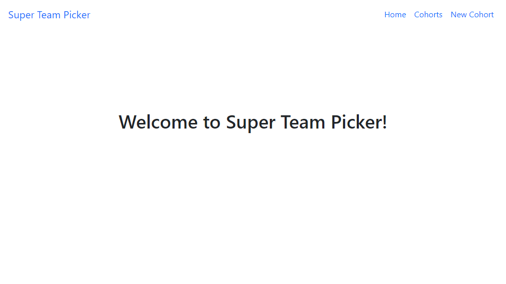 GitHub - wendyyng/Super_Team_Picker: Super Team Picker is an app that ...
