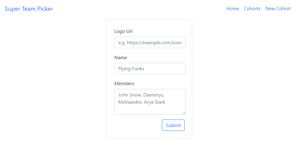 GitHub - wendyyng/Super_Team_Picker: Super Team Picker is an app that ...