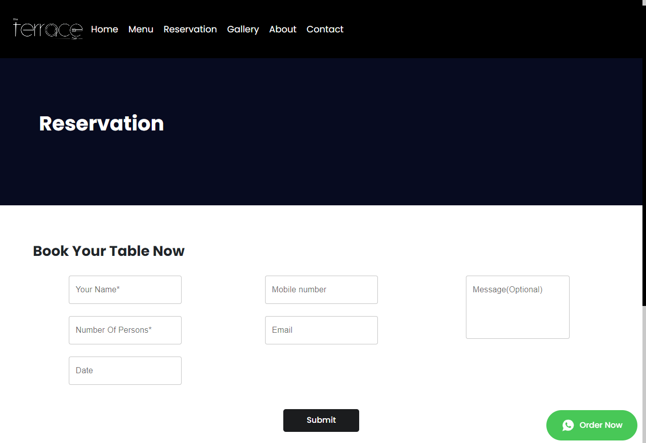 GitHub - Khurram-ak/The-Terrace-Cafe
