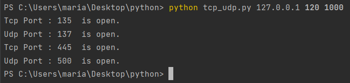 GitHub - kli44mar/TCP-and-UDP-port-Scanner