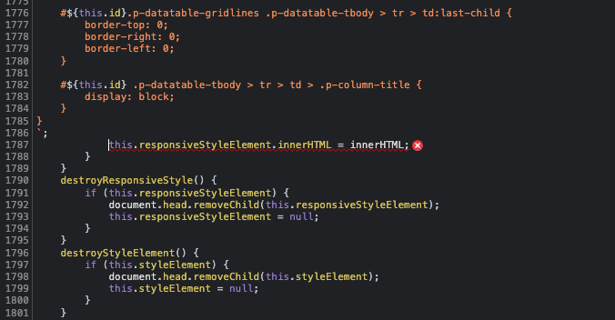 Component Table Csp Violation Error Is Triggered · Issue 12787 · Primefacesprimeng · Github