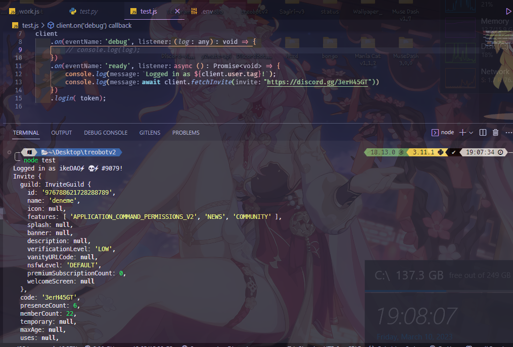 Unkown Invite · Issue #575 · aiko-chan-ai/discord.js-selfbot-v13 · GitHub