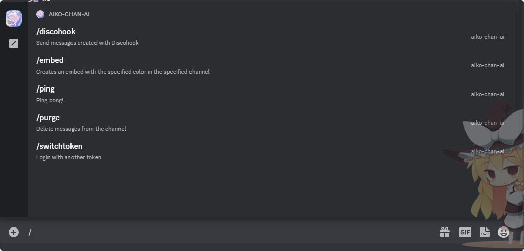 using slash commands and buttons · aiko-chan-ai DiscordBotClient · Discussion #55 · GitHub