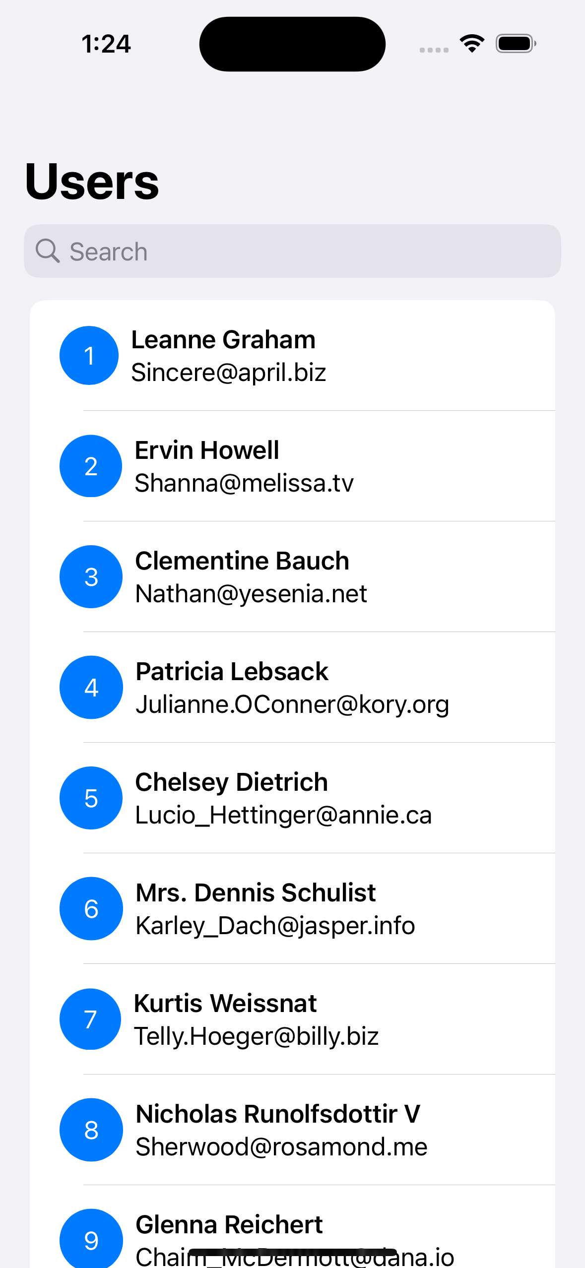GitHub - fatihdurmaz/ContentUnavailableViewExample: SwiftUI .searchable modifier and ...
