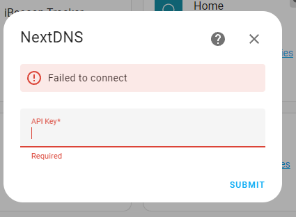 Nextdns failed to connect with a valid api key · Issue #89167 · home-assistant/core · GitHub