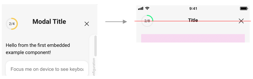 [Enhancement] Modal header title alignment · Issue #1405 · kirbydesign/designsystem · GitHub