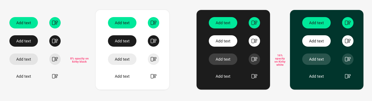 [Enhancement] Button styling exploration · Issue #2559 · kirbydesign ...