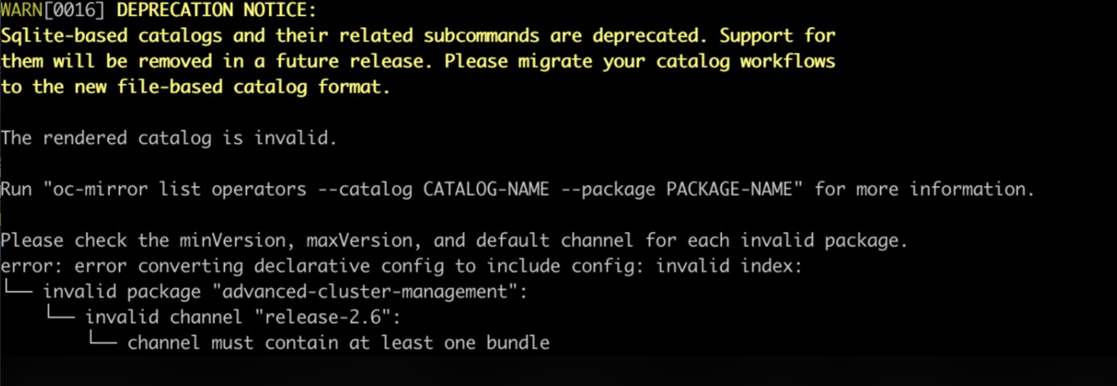 Mirroring a specific operator version that is not in the daft channel · Issue #538 · openshift ...