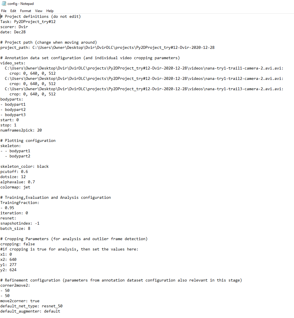 unable to perform the Visualize your 3D DeepLabCut Videos step · Issue ...