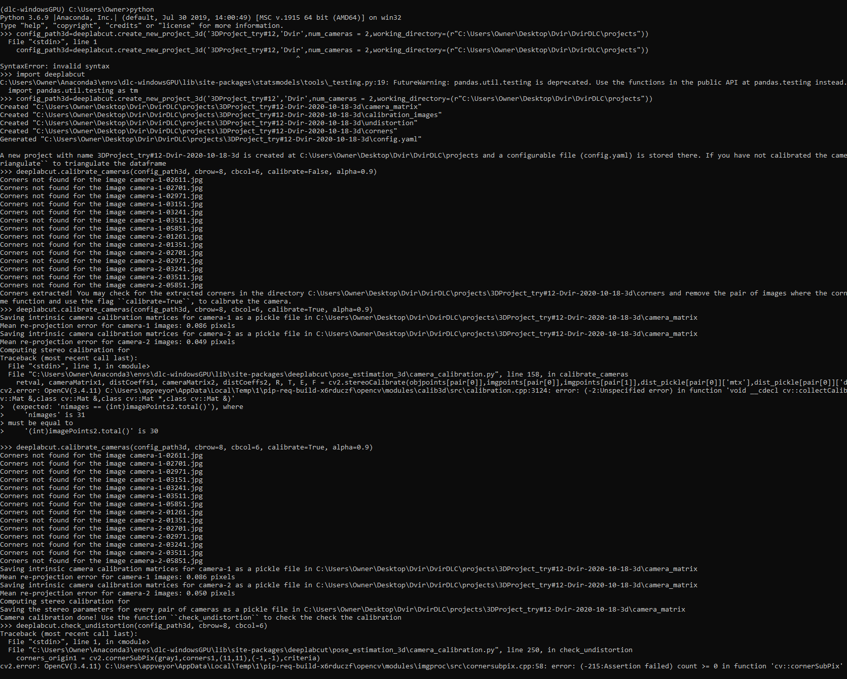 Check for Undistortion Problem · Issue #965 · DeepLabCut/DeepLabCut · GitHub