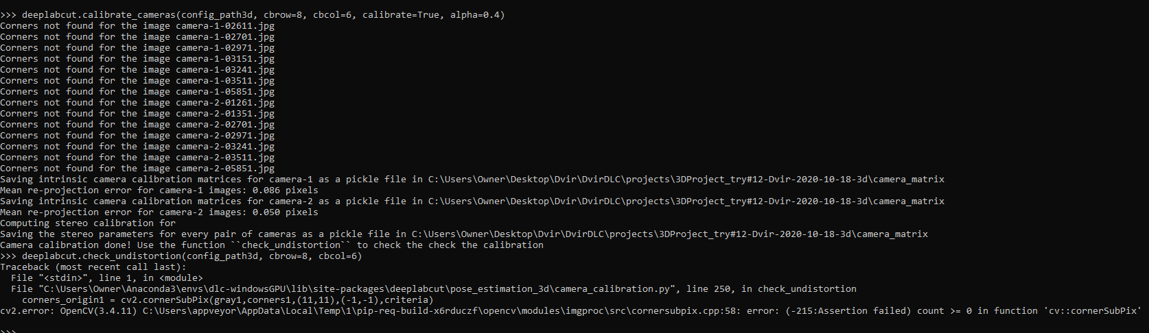 Check for Undistortion Problem · Issue #965 · DeepLabCut/DeepLabCut · GitHub