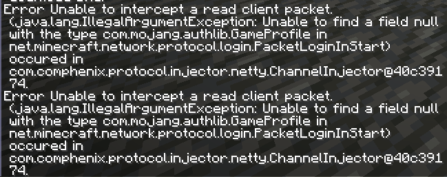 Unable to intercept a read client packet · Issue #232 · Imprex-Development/orebfuscator · GitHub