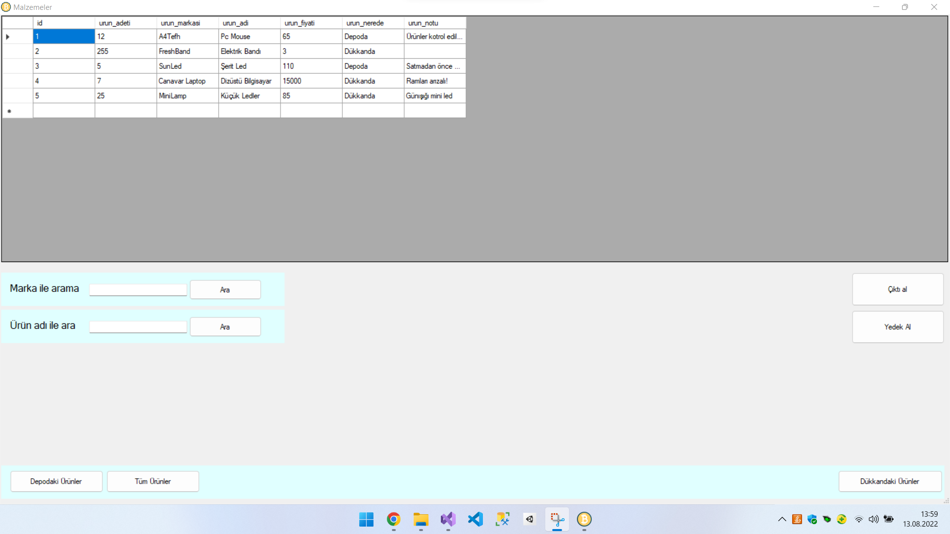 GitHub - HalimB08/Depo-Masaustu-Uygulamasi: Ürünlerin stok bilgisini ve ürünün nerede olduğunu ...
