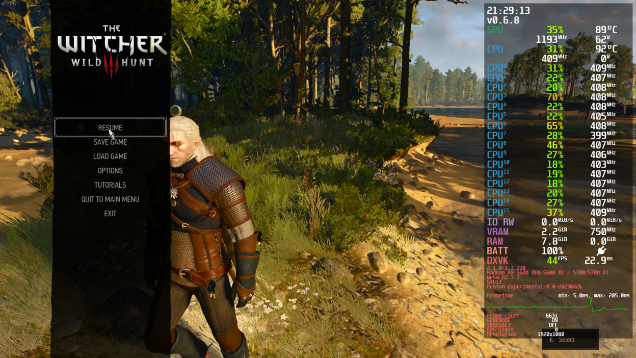 The Witcher 3 (292030) Cannot Utilize CPU Clock Speeds · Issue #6752 · ValveSoftware/Proton · GitHub