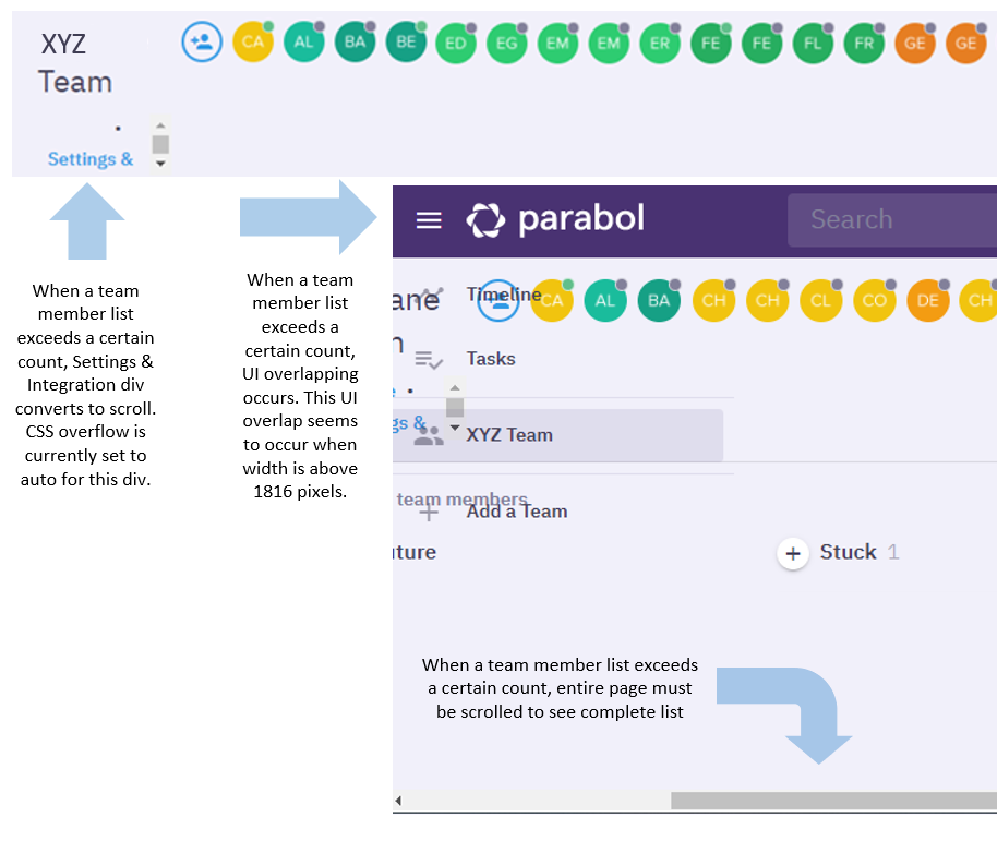 UI Bug: Large team member list · Issue #4721 · ParabolInc/parabol · GitHub