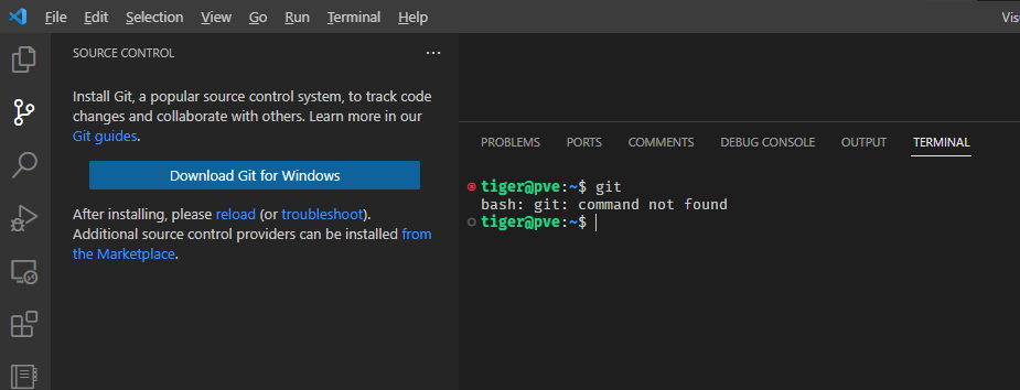 Prompted For `git For Windows` After Remoted To A Linux Shell Without