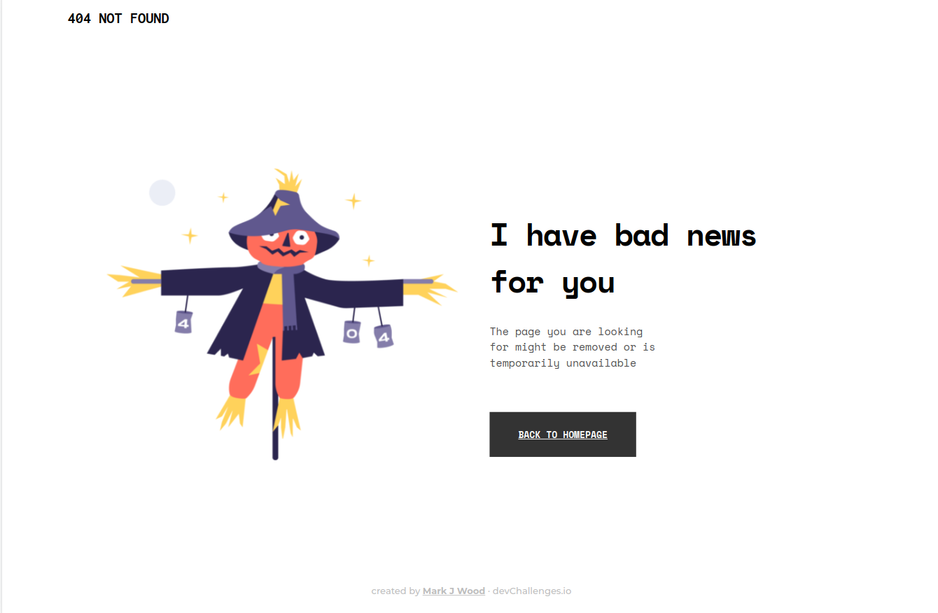 GitHub - markjwood/devchallenges_404-page: A devchallenges.io challenge to create a 404 page ...