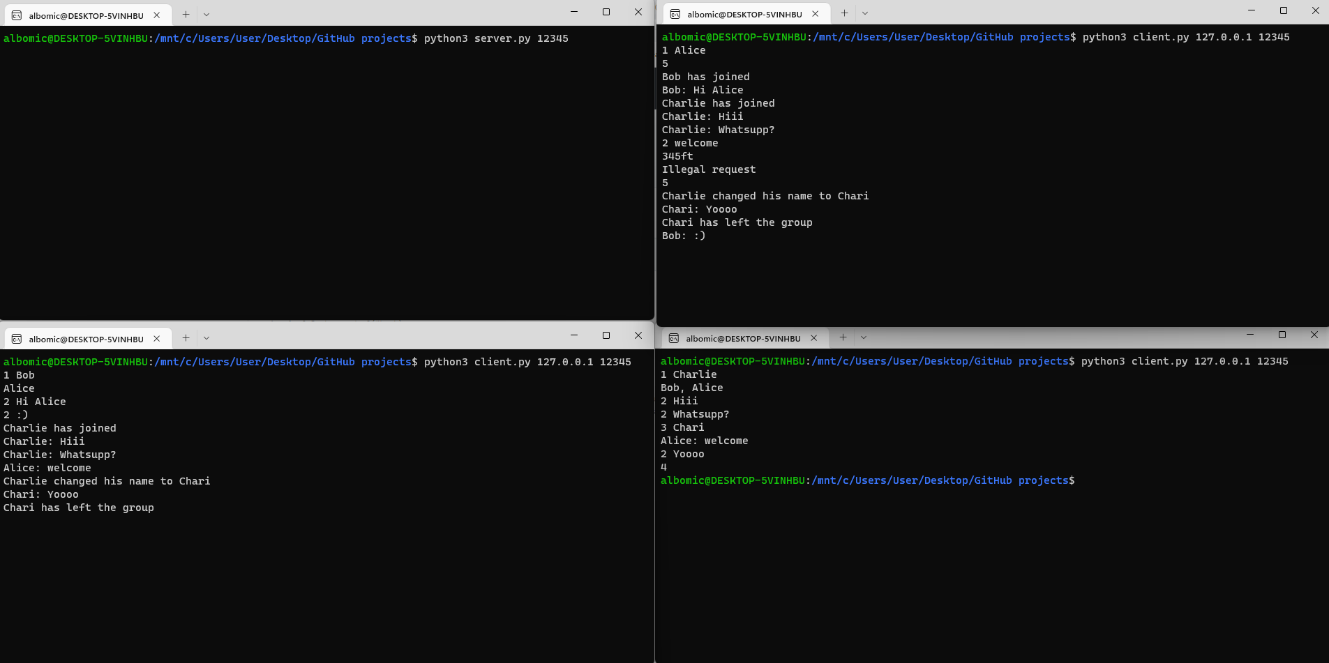 GitHub - MickaelAlbo/Group-Chat-UDP