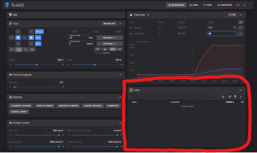 [FR] GCODE files on the main screen · Issue #562 · mainsail-crew/mainsail · GitHub