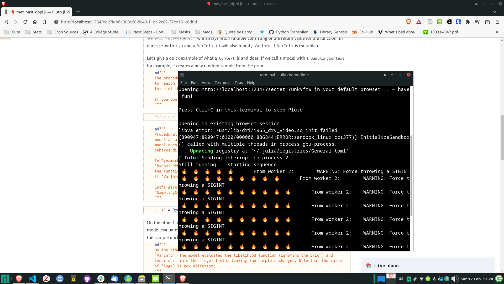 Notebook stuck loading/doesn't run · Issue #1901 · fonsp/Pluto.jl · GitHub